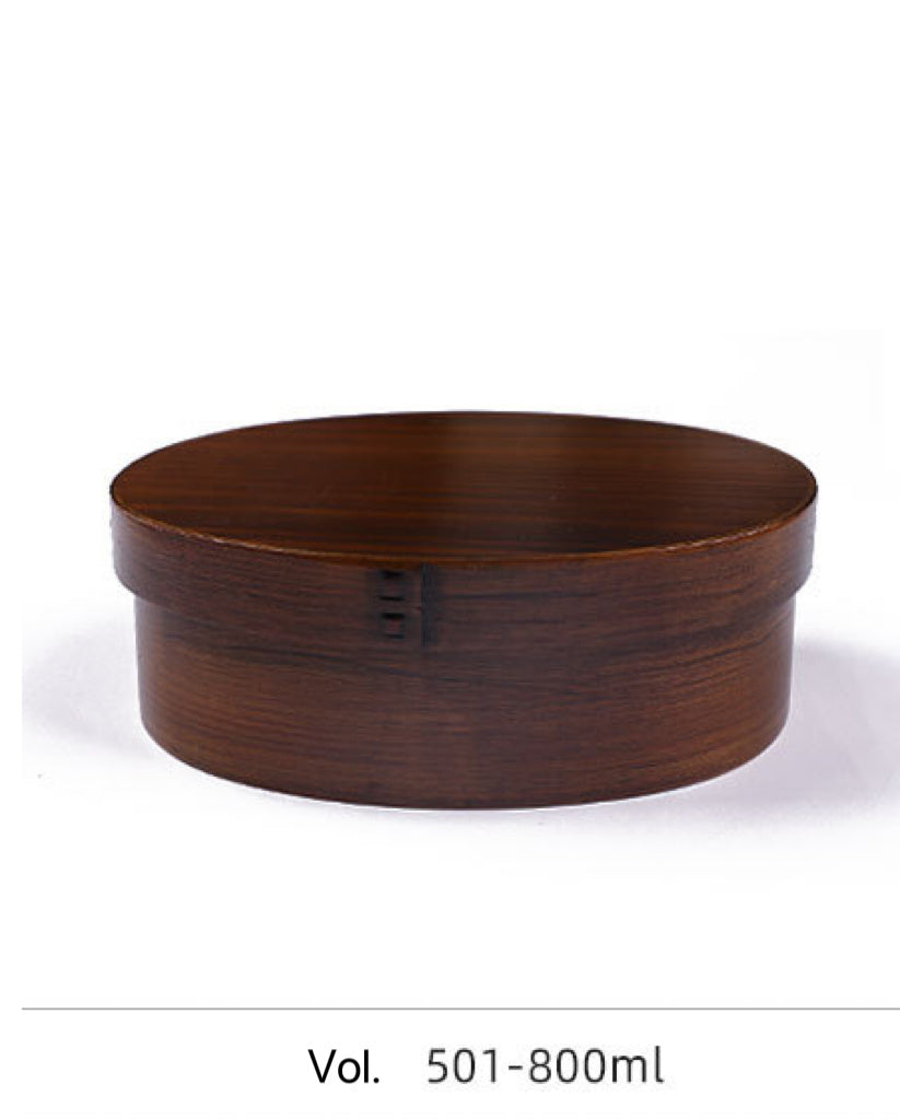Nippon Oval Brown Wooden Bento Box Single Layer 800ml – SEIKATSU Japan ...